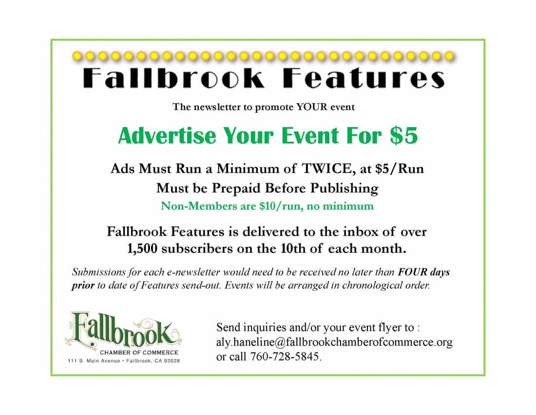 Advertising - Fallbrook Chamber of Commerce